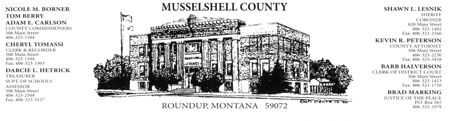 Open Burn Permits - Musselshell County